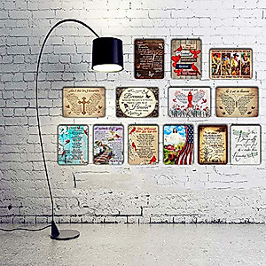 Super durable Vintage Tin Sign Cardinals As I Sit in Heaven and Watch You Everyday -Home Wall Decoration Patio Garage Bar Decoration Sign12 X 8 Inches