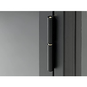 Modern Dover 2-Section Sideboard with Tempered Glass Doors, Steel Frame, Adjustable Height Feet, Freestanding for Home Office, Living Room, ‎Bathroom, Nursery, Bedroom, 15.75x36.5x33.5 in., Black/Gold