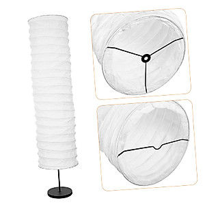 Beaupretty Paper Floor Lamp Shade: Diploma Floor Lamp Shade Japanese Style Rice Paper Lamp Protector Cover Replacement for Hotel Bedside Floor Lamp