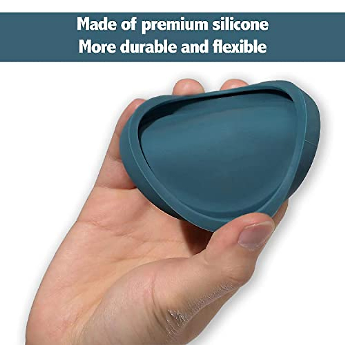 OHMO 3 Pack Small Cat Food Can Lids, Silicone Pet Food Can Lids Covers for 3 oz 2.5 oz Cat Food Cans, Dark Blue