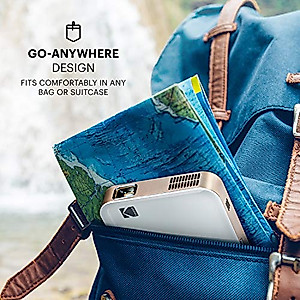 KODAK Luma 350 Portable Smart Projector w/ Luma App | Ultra HD Rechargeable Video Projector w/ Onboard Android 6.0, Streaming Apps, Wi-Fi, Mirroring, Remote Control & Crystal-Clear Imaging