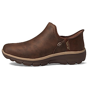 Skechers Women's Easy Going-Modern Hour-Hands Free Slip-Ins Ankle Boot, Chocolate, 8.5