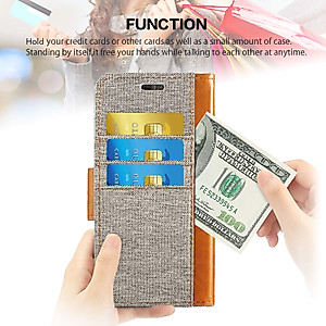 Gigaset GS3 Case, Oxford Leather Wallet Case with Soft TPU Back Cover Magnet Flip Case for Gigaset GS3