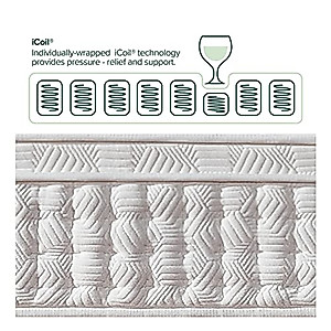 ZINUS 12 Inch Euro Top Pocket Spring Hybrid Mattress / Pressure Relief / Pocket Innersprings for Motion Isolation / Bed-in-a-Box, King