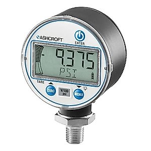 ASHCROFT 6833431 Digital Pressure Gauge w/Backlight, 0-10000 psi