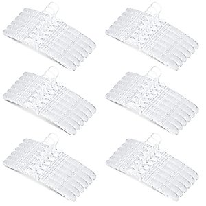 36 Pcs White Satin Padded Hanger Heavy Duty Clothes Hangers Decorative Foam Hangers for Clothing No Shoulder Bump Fabric Bride Hanger for Wedding Women Girls Closet Dress Blouse