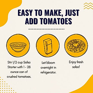 Shawhan Farms Hatch Chile Salsa Starter Mix - Non-GMO - Hot and Sweet Authentic Seasoning Blend - Just Add Tomatoes - 4.11 Ounce Jar