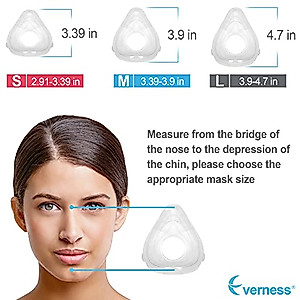 Everness Replacement Set for F20, Includes Cushion (L) & Most You Need in One Pack (No Elbow), Reliable Seal & Softer Fit Replacement Supplies