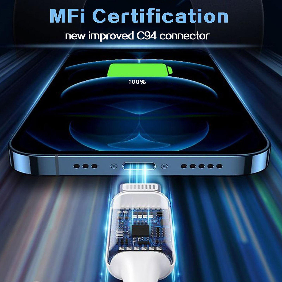 Fun Gift USB C to Lightning Cable MFi Certified 6FT Fast Charging Type c to Ligh tning Cable Fast Charger Power Delivery for iPhone 16 15 14 13 12 11 Pro Max Xr Xs X 8 and More