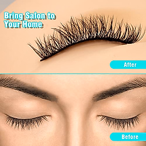 VAVALASH Cluster Lashes 30D+40D-0.07-D-10-16MIX DIY Faux Mink Silk Lash Clusters for Full Eyelash Extensions at Home (30D+40D-0.07-D-10-16mm Mix)