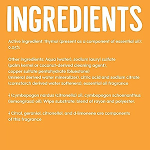 Seventh Generation Disinfecting Multi-Surface Wipes, Lemongrass Citrus, 70 Count, Pack of 3 (Packaging May Vary)