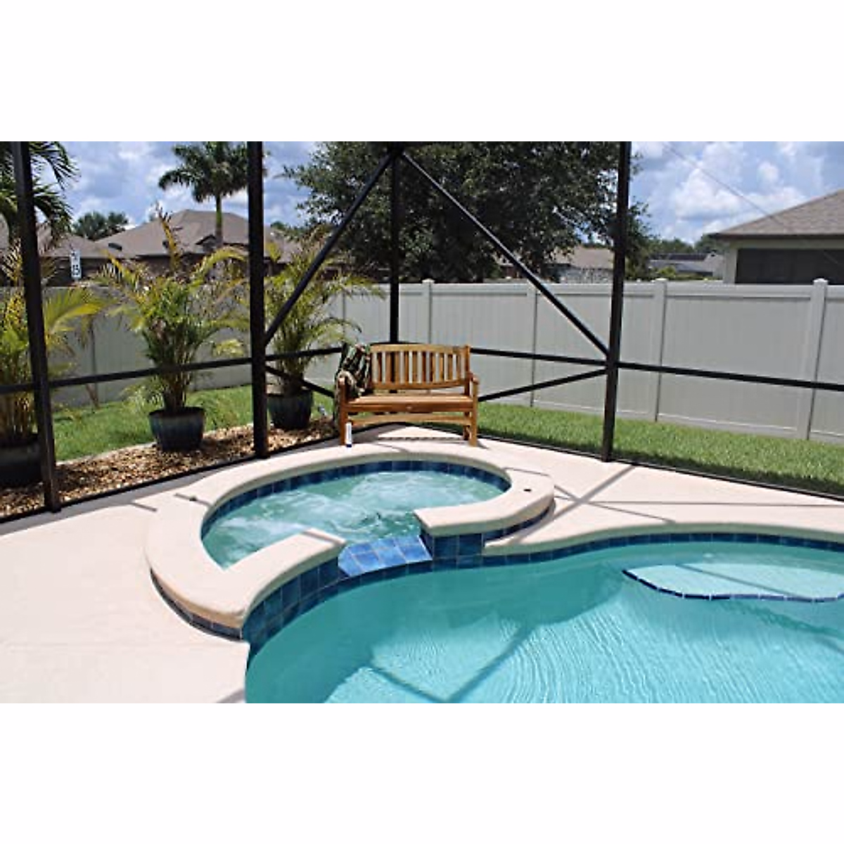 EcoDecors Kent Outdoor Bench Teak Wood Garden Bench Patio Bench with Armrests and Backrest, Yard Benches for Indoor and Outdoors- Natural Teak