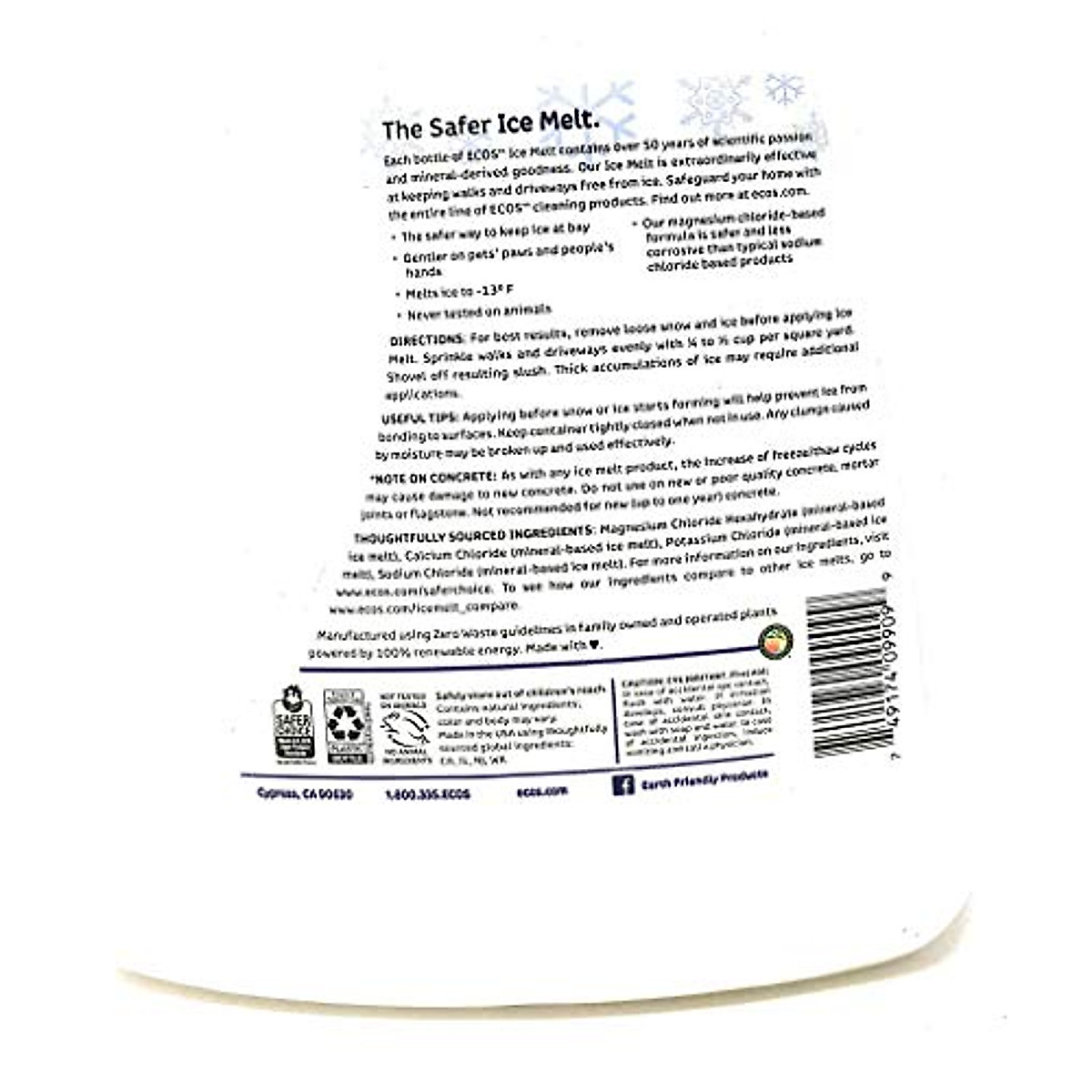 Ecos, Ice Melt, 104 Ounce