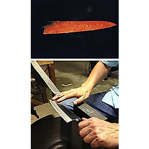 Yasuda Hamono YG300 Toru Seki Toru V Gold No. 10 with Tsuba, Santoku Knife, 7.1 inches (180 mm)