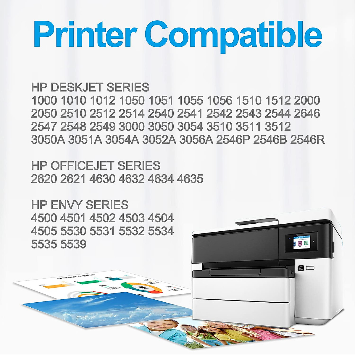 VAKER Remanufactured Ink Cartridge 61 Replacement for HP 61XL 61 for HP Envy 4500 5530 5534 5535 Deskjet 1000 1055 1056 1010 1510 1512 2540 3050 Officejet 2620 2621 4630 Printer (1 Black 1 Tri-Color)