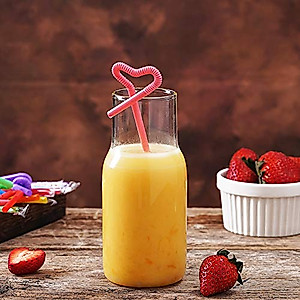 200 Pcs Individually Packaged Colorful Disposable Extra Long Flexible Plastic Drinking Straws.(0.23'' diameter and 10.2" long)