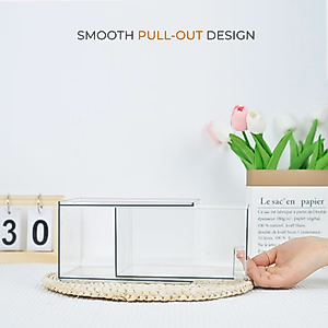 Laundry Room Organization Storage Drawer with Labels, Dryer Sheet Holder, Laundry Pod Containers, Laundry Detergent Dispenser, Clear Stackable Drawers for Laundry Room Organizing Decor (2 pack)