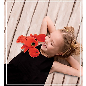 DolliBu Red Lobster Stuffed Animal - Super Soft Big Eyes Lobster Plush, Ocean Stuffed Animal Plush Toy for Boys and Girls, Perfect Red Stuffed Animal Lobster Gift for Kids, Teens, and Adults -6 Inches