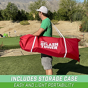 GoSports Splash Tower Water Dunk Game - Water Soaking Dunk Tank for Kids & Adults