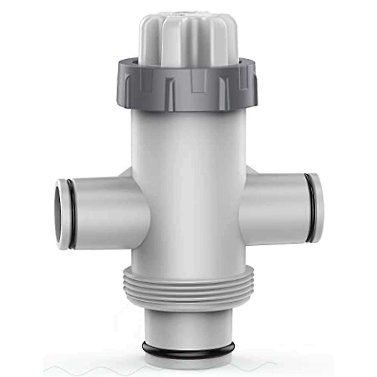POOLHACKER Pool Fittings Dual Split Hose Plunger Valve, Pool Parts Replacement Shut-Off Valve with Dual inlets for Above Ground Pool