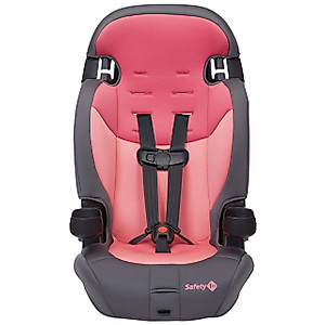 Safety 1st Grand 2-in-1 Booster Car Seat, Forward-Facing with Harness, 30-65 pounds and Belt-Positioning Booster, 40-120 pounds, Sunrise Coral