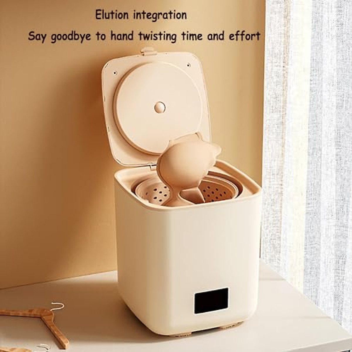 RUVSUN Mini Washer and Dryer, Mini Washer Machine, Small Washing Machine, Small Automatic Portable Household Washing Machine, Stainless Steel Inner Bucket, Suitable for Dormitory