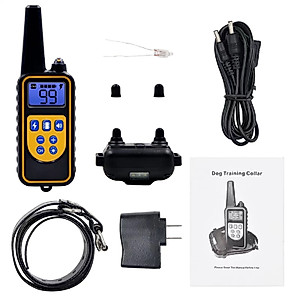 Train pet Containment System for Pets with Waterproof and Rechargeable Collar Receiver (Black)