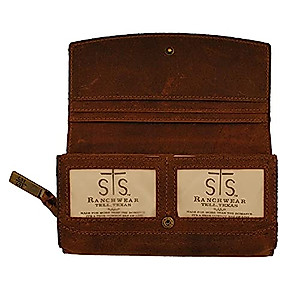 STS Ranchwear Women's The Baroness Tri-fold Wallet, Brown, One Size