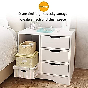 HIGOH Bedside Table Single Drawer Bedroom Bedside Table Bedside Table Modern Living Room Bedroom Locker Home Furniture