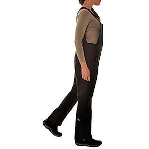 Arctix Women's Essential Insulated Bib Overalls, Black, Small Short