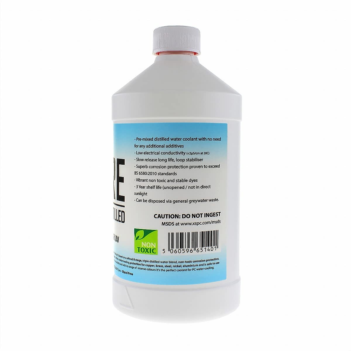 XSPC Pure Premix Distilled PC Coolant, 1 Liter, Clear UV