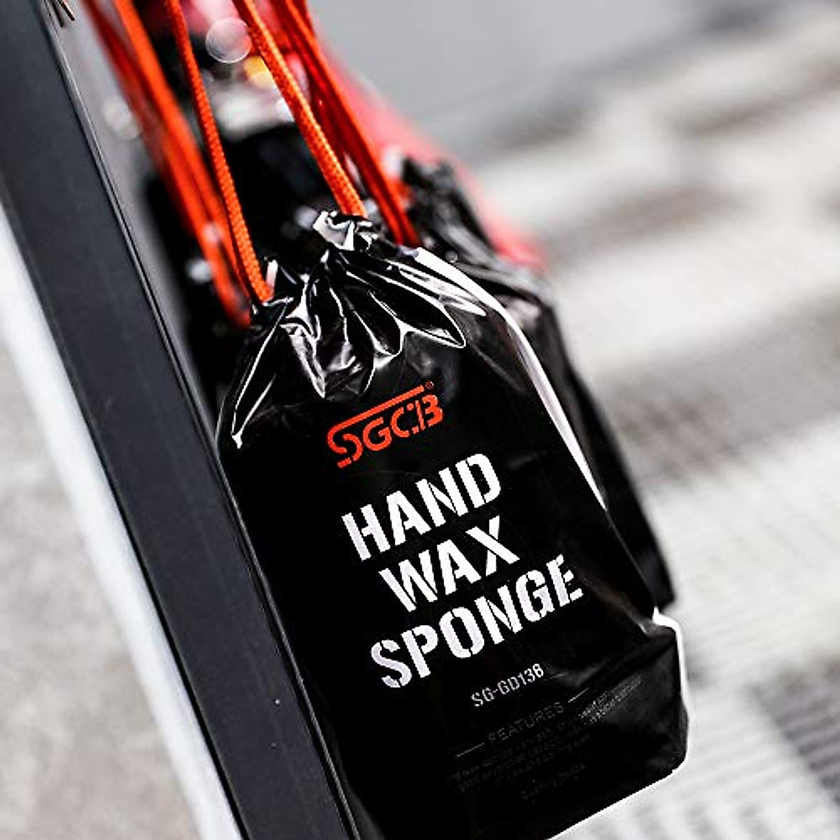 SGCB Foam Wax Applicator Pads for Car, Edgeless 3.7” Diameter Hand Polishing Pads Sponge Kit Round Shape Smooth Pads Detailing Buffing Pads for Waxing Polishing Paint Ceramic Glass Clean, Pack of 5