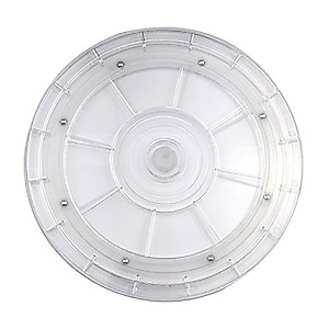 Eornmor Heavy Duty Lazy Susan Turntable Organizer Acrylic 12 inch Organizers for Kitchen Corner Cabinets Spice Rack Cake Decorating TV Laptop Computer Monitor Stand Jewelry Dinner Table Clear (12INCH)
