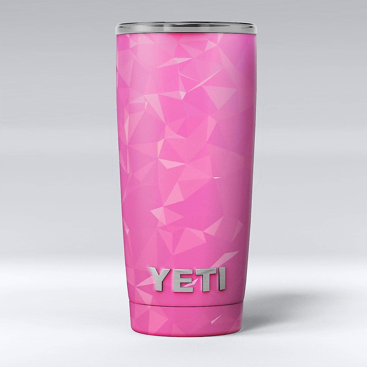 Design Skinz Pink Geometric V15 - Skin Decal Vinyl Wrap Kit Compatible with The Yeti Rambler Cooler Tumbler Cups