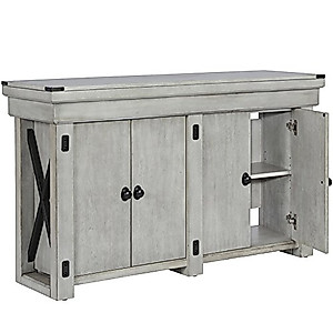 Flipper Wildwood 55 Gallon Aquarium Stand, Rustic White