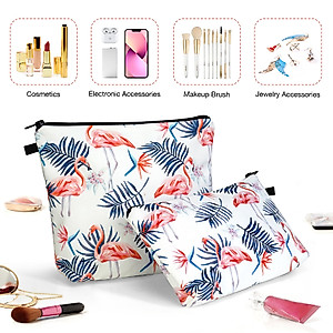 Cosmetic Bag Water-resistant Makeup Bags Roomy Toiletry Pouch Travel Cosmetic Organizer Gifts for Women and Girls