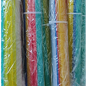 9.8 Inch PP/PVC Plastic Welder Repair Rods for Car Bumpers and Daily Plastic Repair, 50PCS Plastic Weldirng Rods Colorful Electrode