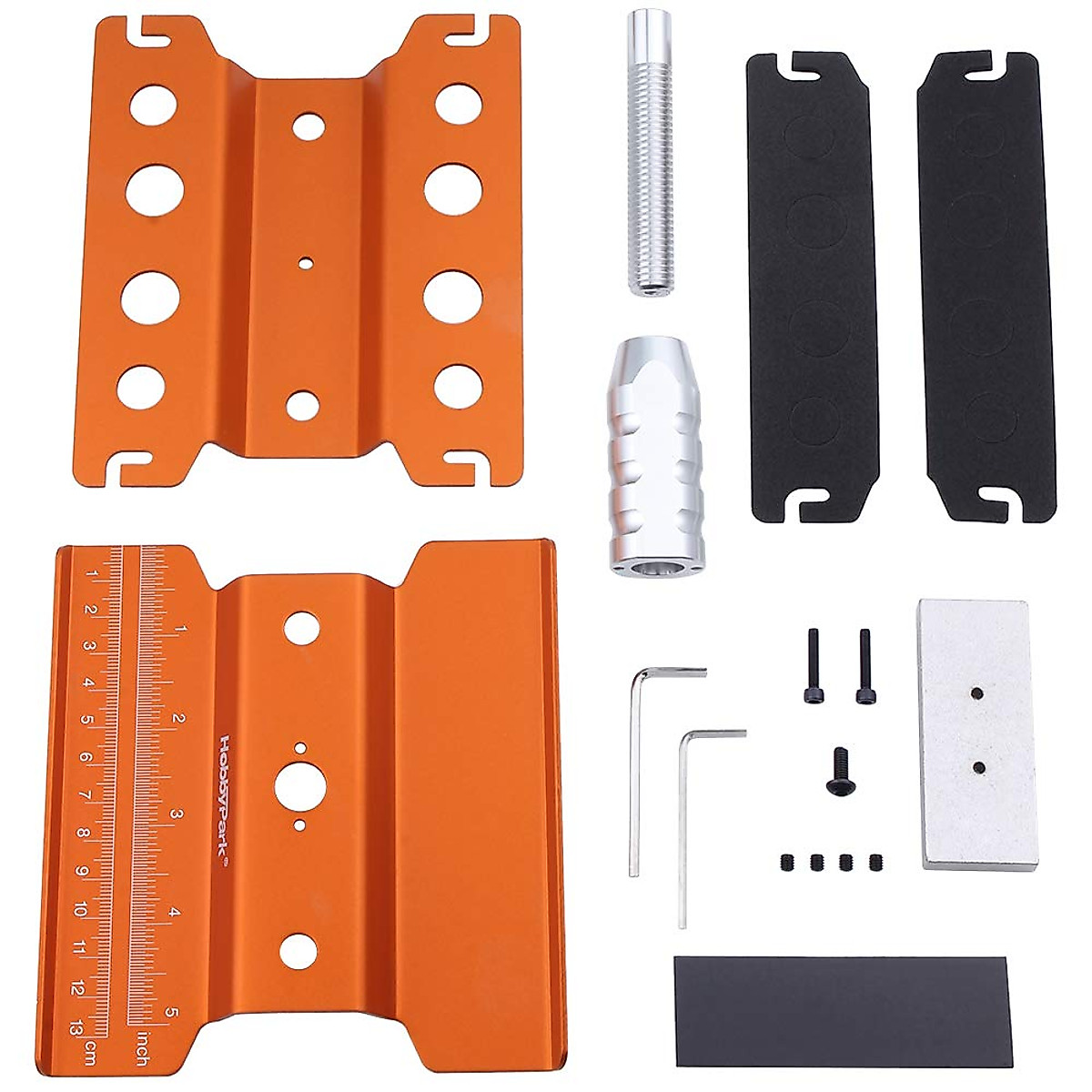 Hobbypark RC Car Work Stand with Weight Aluminum Repair Station Lift for 1/8 1/10 1/12 Scale Traxxas TRX4 Axial Arrma Redcat Losi RC Crawler Monster Truck Buggy