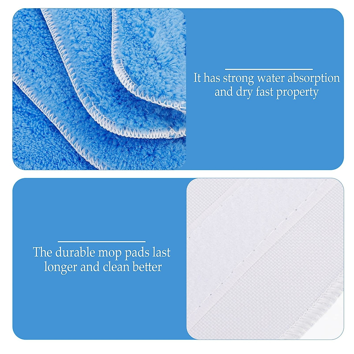 Baluue 4pcs Mop Cloth Mop Pads Replacement Mop Head Floor Cleaner Mop Cleaning Mop Sweeper Replacement Head Mop Replacement Head Replacement Mop Pad Accessory Mop Accessory Replaceable