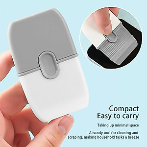 4pcs Double Edged Plastic Scraper Tool, Plastic Razor Blade Scraper Glass Scraper for Windows Decals Tint Labels Caulk Plastic Scraper Tool for Adhesive Remover for Stickers and Paints on Car Glass