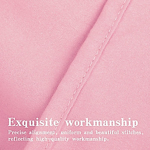 NTBAY Standard Pillow Shams - 2 Pack Brushed Microfiber 20x26 Sham Covers - Super Soft and Cozy, Wrinkle, Fade, Stain Resistant 20x26 Inches Oxford Pillowcases, Pink