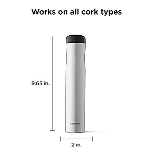Rabbit Automatic Electric Corkscrew Wine Bottle Opener, One Size, Silver