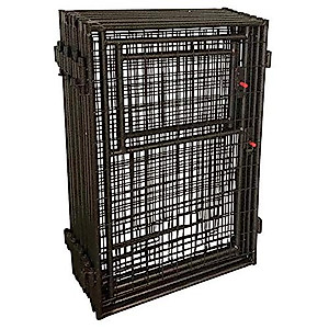 TWO by TWO Haven Expandable Kennel, Black, Medium