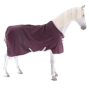Horseware Ireland Amigo Hero Ripstop Turnout Blanket (50g Medium-Lite), Size: 78, Color: Fig (Silver Trim)