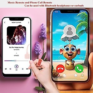 Vekesen TikTok Scrolling Ring Remote Control Kindle App Page Turner Bluetooth Camera Video Recording Remote TIK Tok Scrolling Ring for iPhone, iPad, iOS, Android (D01, Orange)
