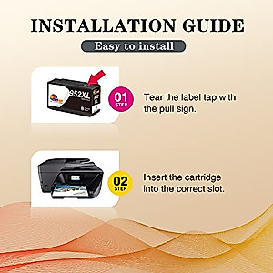 Clorisun 952 952XL Black Ink Cartridge Combo Pack Replacement for HP OfficeJet Pro 8710 7740 8720 8715 8210 8740 8702 7720 8725 8700 8730 Printer Ink (2 Black, 2Pack)