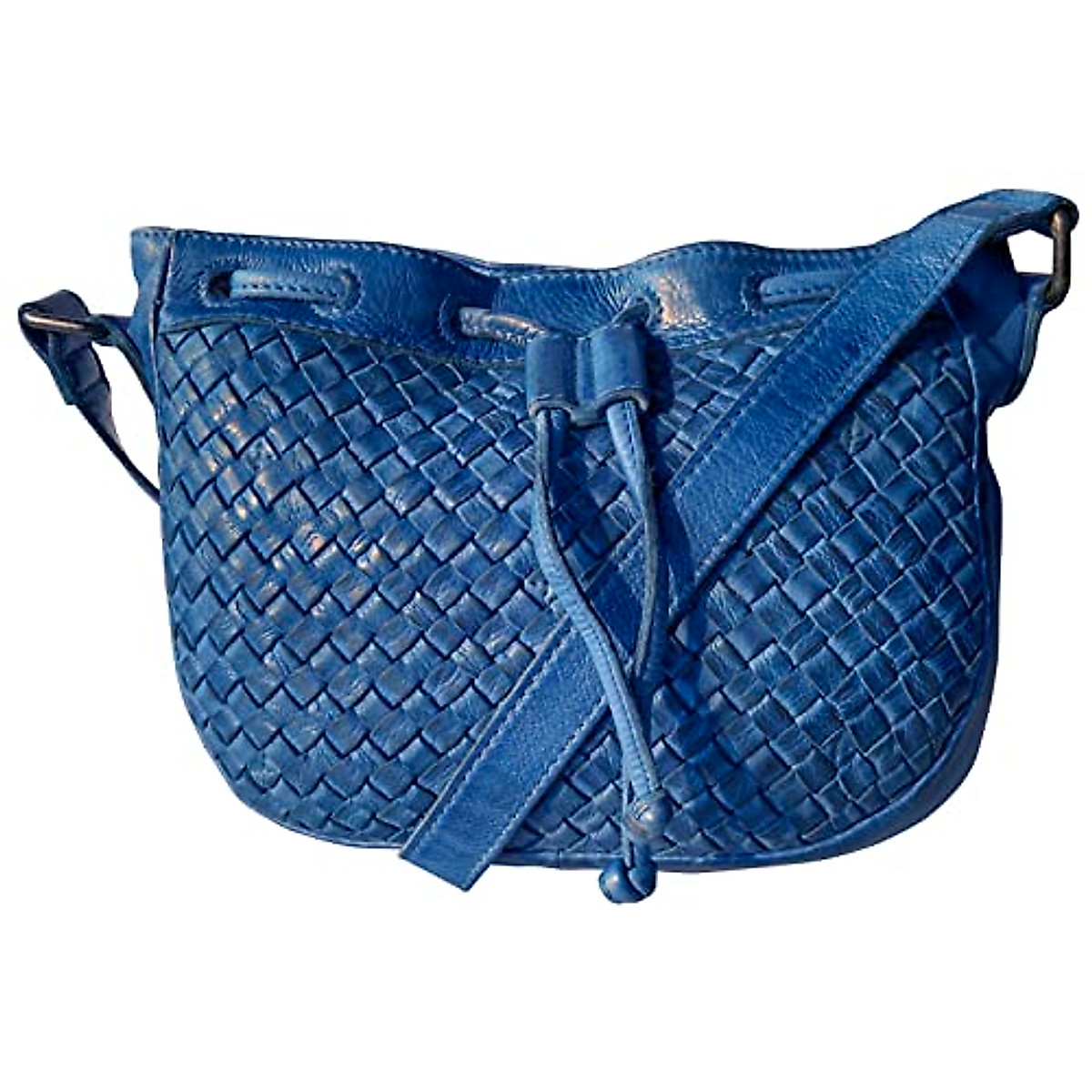 RUSTIC TOWN Leather Shoulder Bag for Women - Washed Leather Travel Sling Bag Crossbody Purse Hobo Handbags Satchel for Ladies