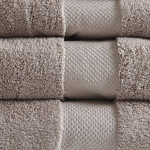 Madison Park Turkish Bath Towel Set, Taupe
