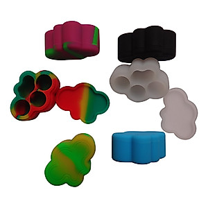 HONEYYE Silicone Container Non-Stick Jars 1pcs Assorted Colors