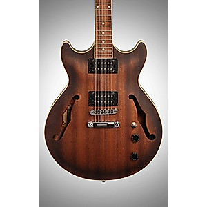 Ibanez Artcore 6 String Semi-Hollow-Body Electric Guitar, Right, Tobacco Flat (AM53TF)